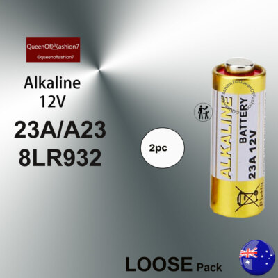 2 x A23/23A/8LR932 12V Powercell Alkaline Battery Batteries for Alarm ...