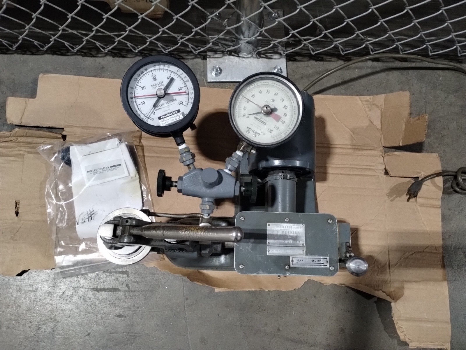 Mullen Model C Hydraulic Burst Strength Tester-200 Psi Capacity | eBay