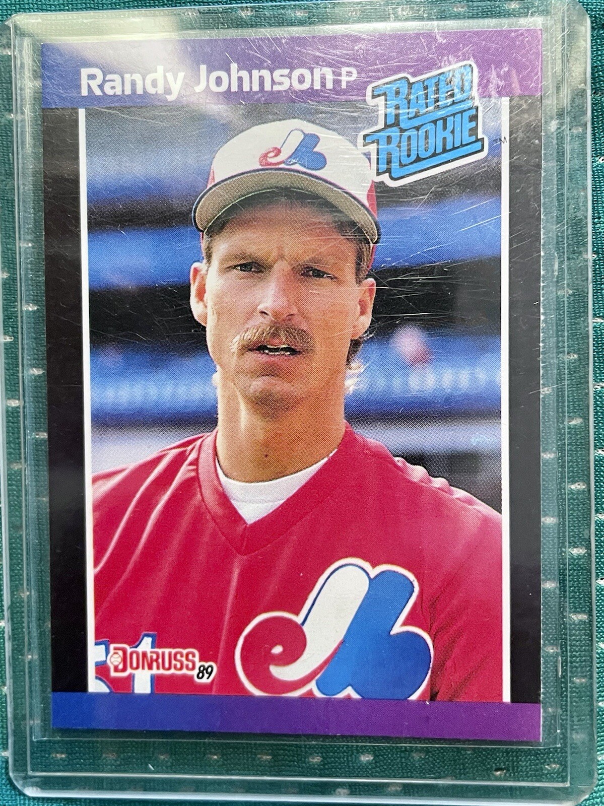 🔥1989 Donruss Randy Johnson Rookie 42 Error Card No Dot After Inc/Wrong ...