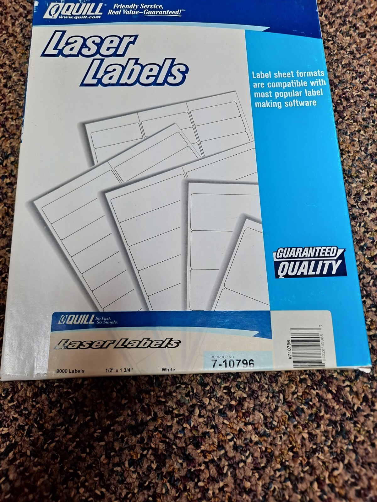 8000 Address Labels - 100 Sheets of Compatible Avery 5167 Size Return ...
