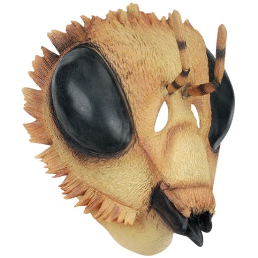 Adult Latex Yellow Bumble Bee Honeybee Bugs Insect Costume Mask Alien ...
