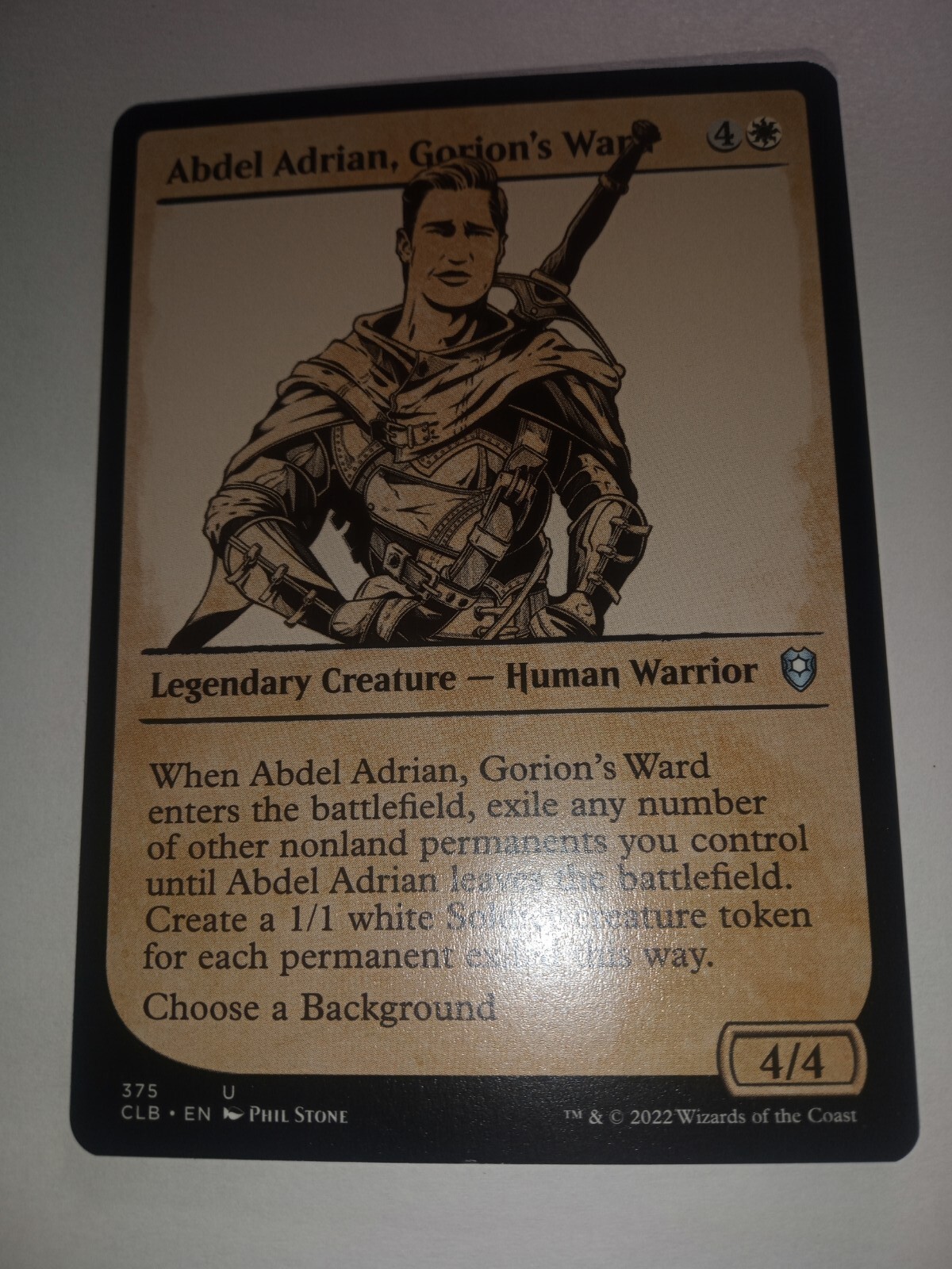 Commander Legends Battle for Baldur's Gate Abdel Adrian, Gorion's Ward ...
