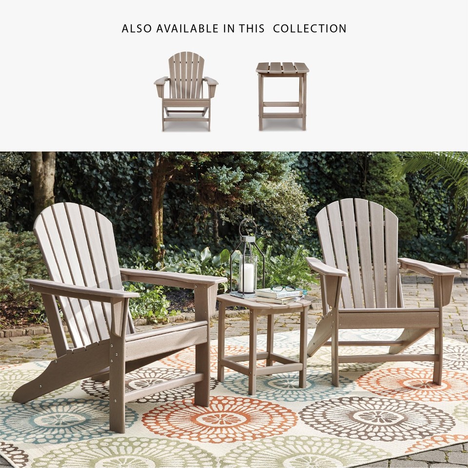 Adirondack Chair HDPE Outdoor Patio Light Brown P014-898 Signature ...