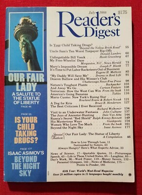 Reader's Digest, July, 1986, Good condition, Please See All Pictures ...