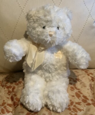 Baby Gund “My First Teddy” White Plush Teddy Bear Toy Doll | eBay