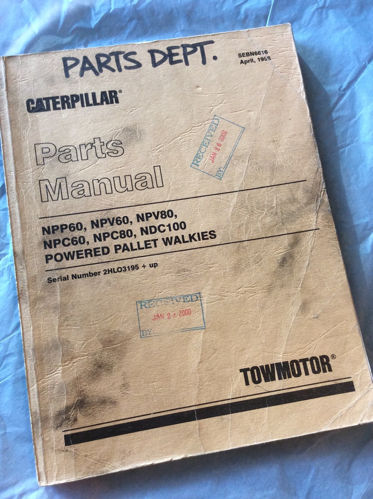 Caterpillar NPP60 NPV60 NPV80 NPC60 NPC80 NDC100 Pallet Walkie Parts ...