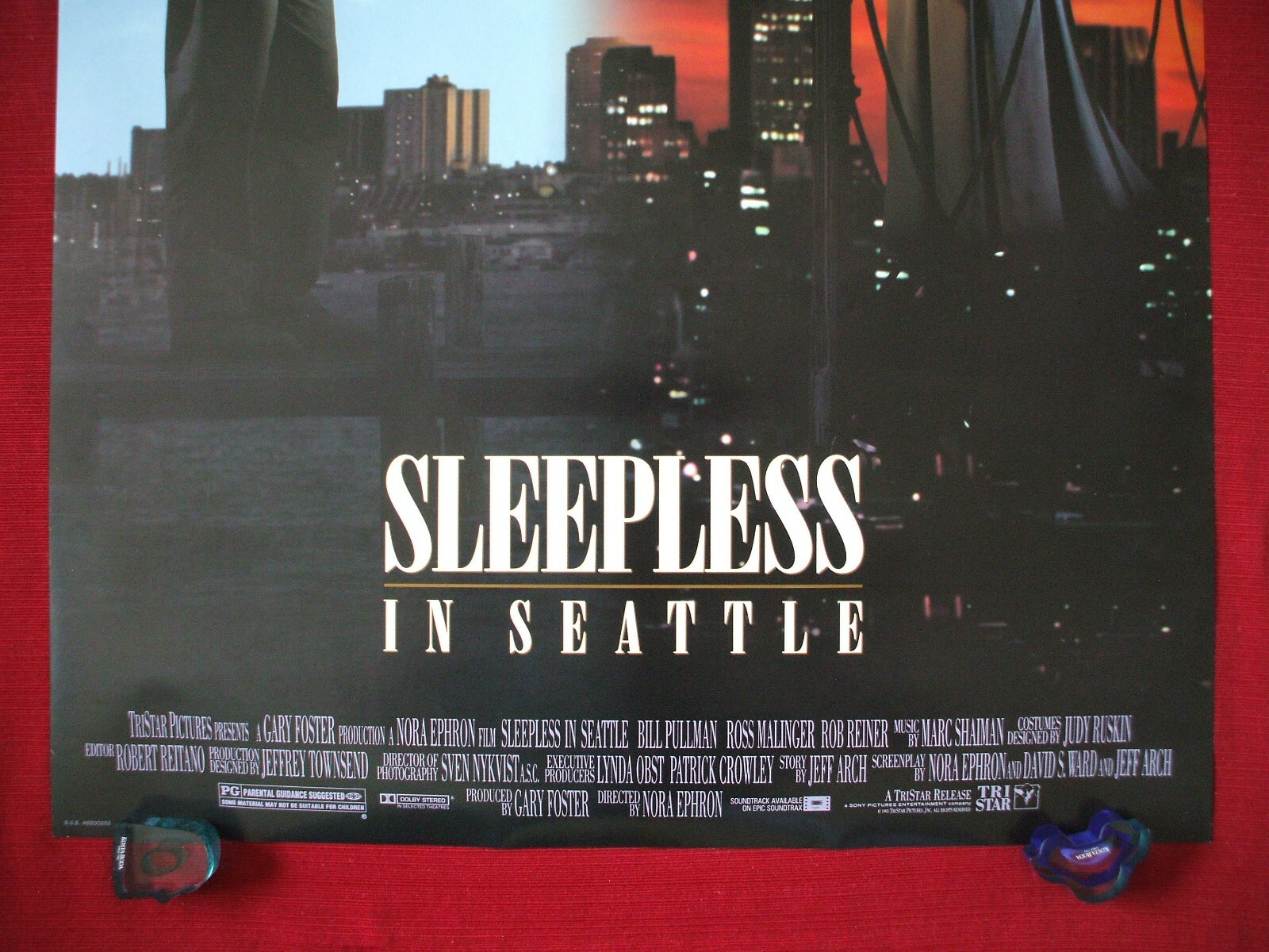 SLEEPLESS IN SEATTLE * 1993 ORIGINAL MOVIE POSTER NSS 1SH D/S TOM HANKS ...