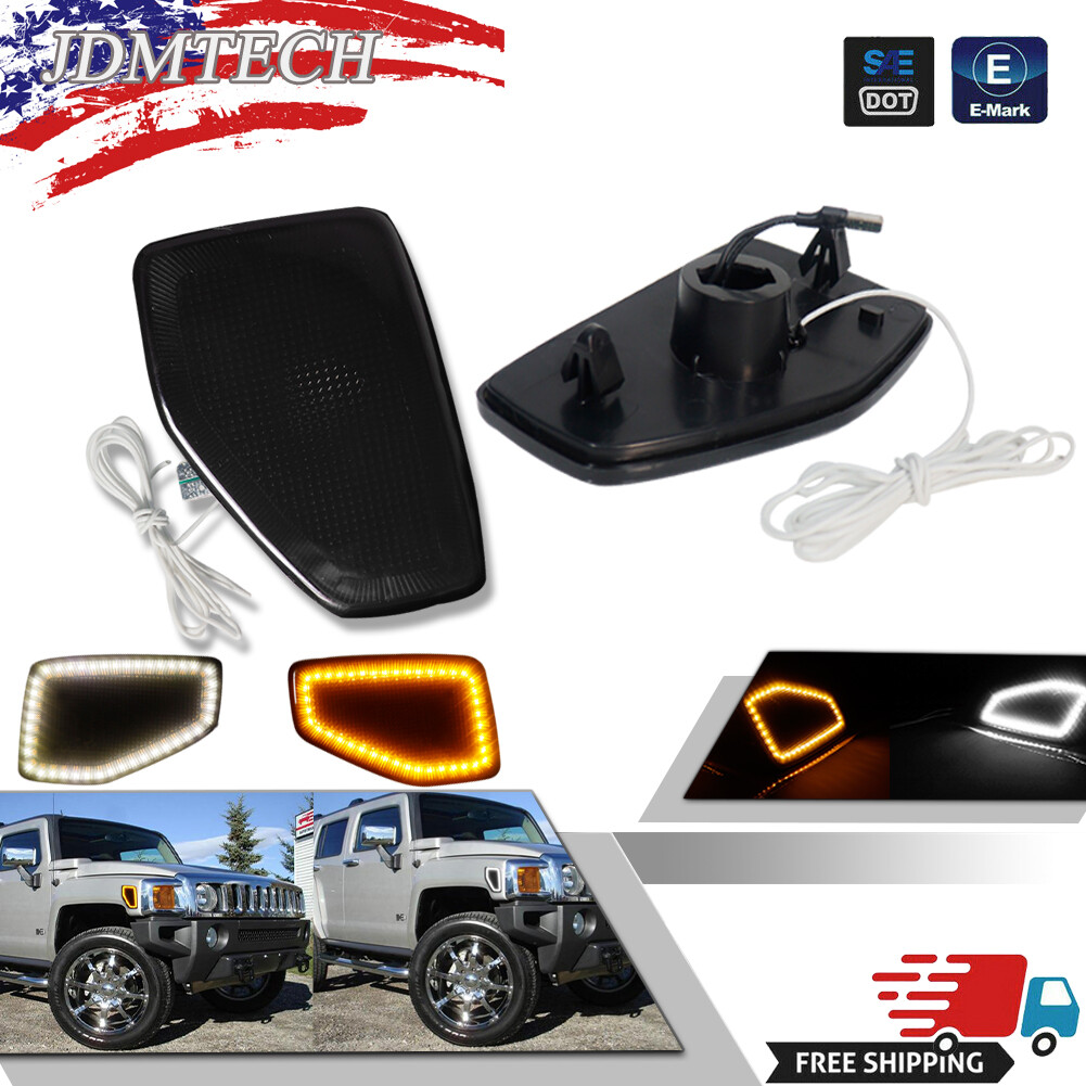For 05/06-10 Hummer H3/09-10 H3T Switchback LED Front Corner Side ...