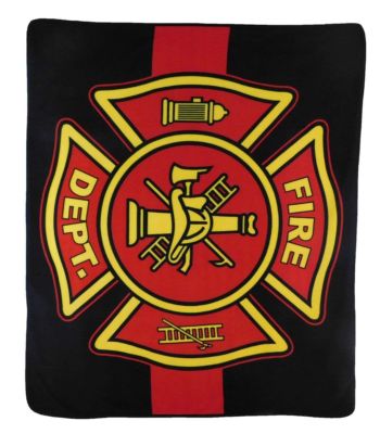 Wholesale (12) Fire Department Thin Red Line 50x60 Polar Fleece Blanket ...