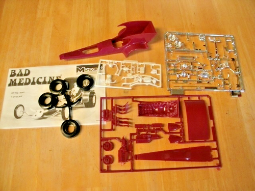 Monogram Bad Medicine 1/24 model kit 2000 issue date PARTS KIT No Box ...
