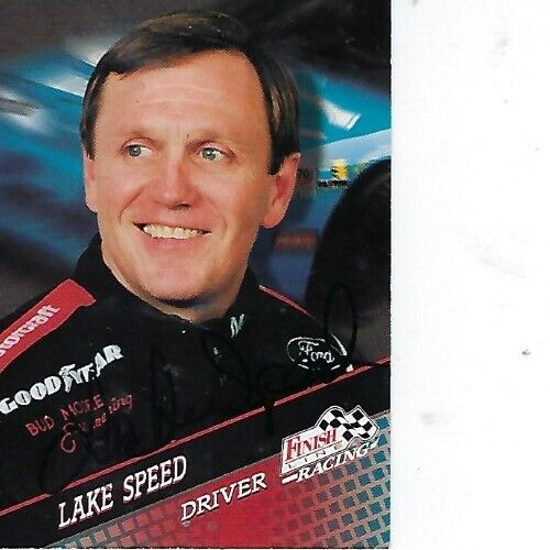 LAKE SPEED SIGNED 1994 FINISH LINE RACING #69- NASCAR | eBay