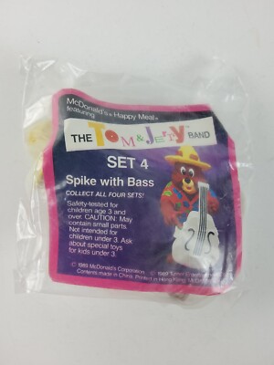 Tom & Jerry Spike Bass Tom & Jerry Band McDonald's 1989 Vintage Happy ...
