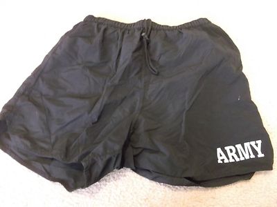 US ARMY IPFU BLACK SHORTS PT TRUNKS SIZE MEDIUM | eBay