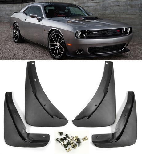 For 15-23 Dodge Challenger Front Rear 4PCS Set Fender Splash Mud Guards ...