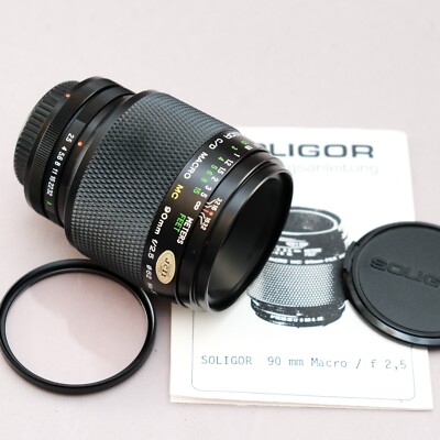 mint SOLIGOR C/D MACRO 90mm F/2.5 - Canon FD mount lens | eBay.de