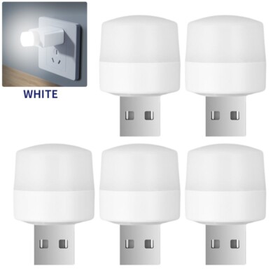10pcs USB Mini Portable LED Night Light Small Round Lamp Computer ...