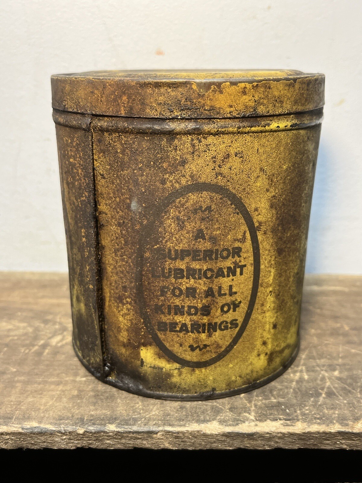 Antique 1910s 20s Monarch Mfg Gold Medal Cup Grease #1 Grease Can Oil ...