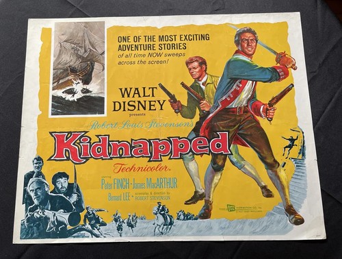 1960 Walt Disney Movie Poster Kidnapped - Original | eBay