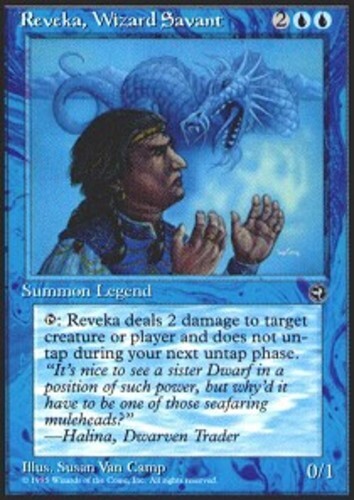 1 x Reveka, Wizard Savant - Homelands - Moderate Play - MTG | eBay