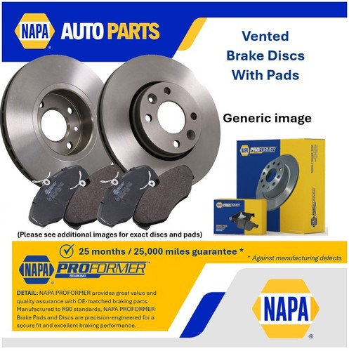 2x Vented Brake Discs and Pads fits SUZUKI SWIFT 1.2 Front 2010 on ...