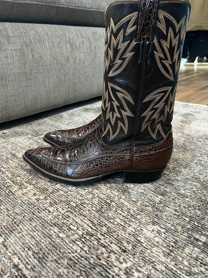 Justin RARE Turtle pre band Cowboy Boots 11.5B | eBay