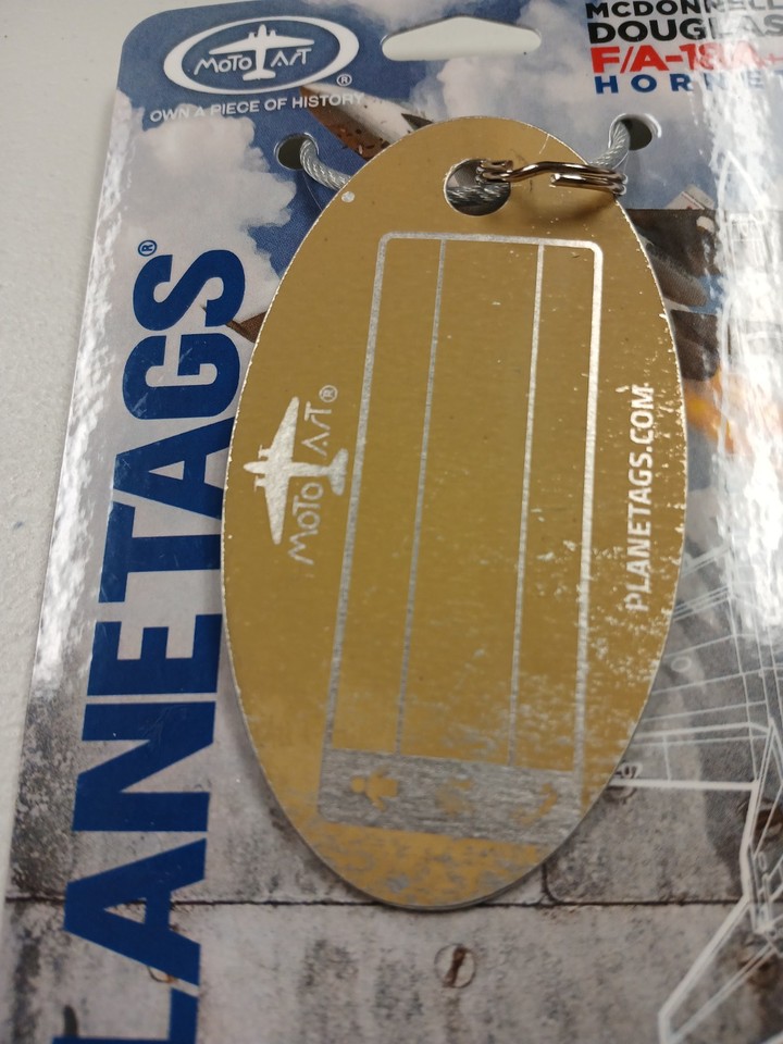 McDonnell Douglas F-18 Hornet Aircraft Skin Plane Tag / Planetags | eBay