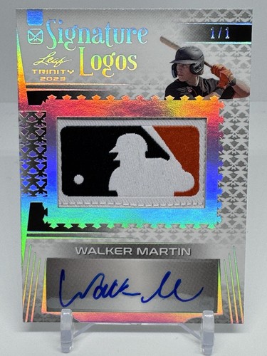 Walker Martin 2023 Leaf Trinity Logoman 1/1 Signature Auto Giants ...