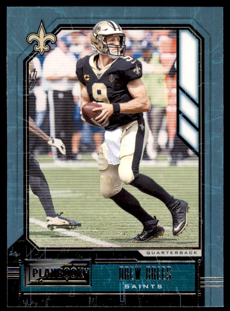 2020 Panini Playbook drew brees New Orleans Saints #84 Base | eBay