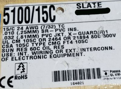 Alpha Wire 5100/15C 24/15C XtraGuard 1 Premium Shielded Control Cable ...