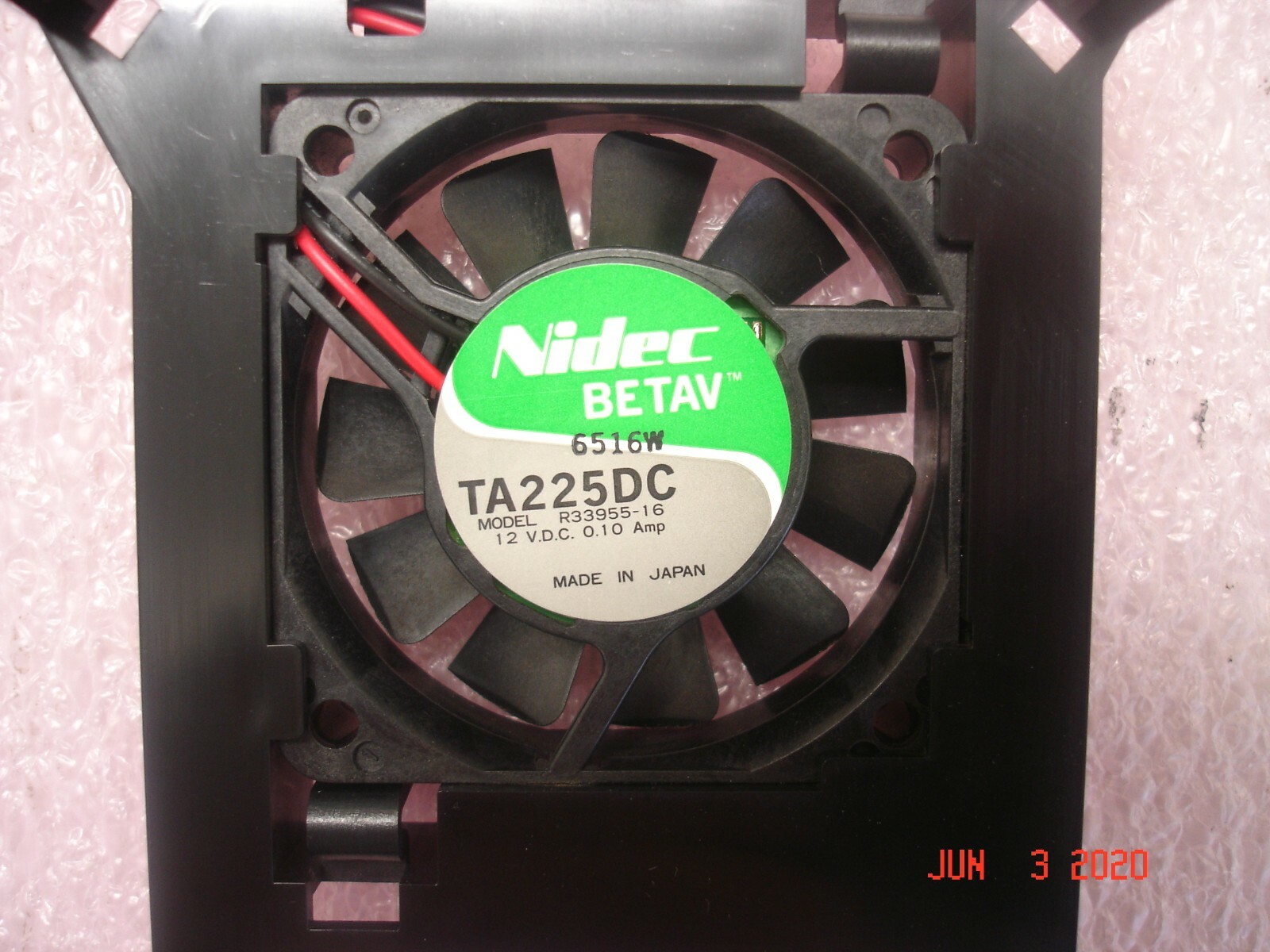 DEC COMPAQ 70-32776-01 ALPHASTATION 500 CPU FAN ASSEMBLY TA225DC 12VDC ...