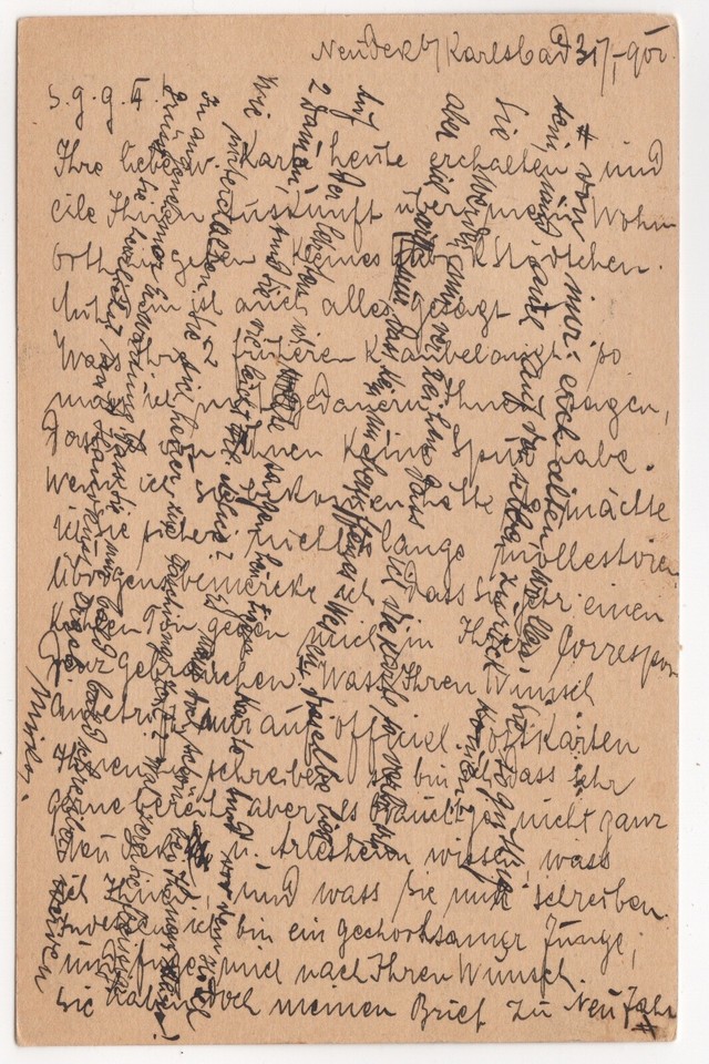 1902 Jan 31st. Uprated Correspondenz-Karte. Neudek (Nejdek) to ...