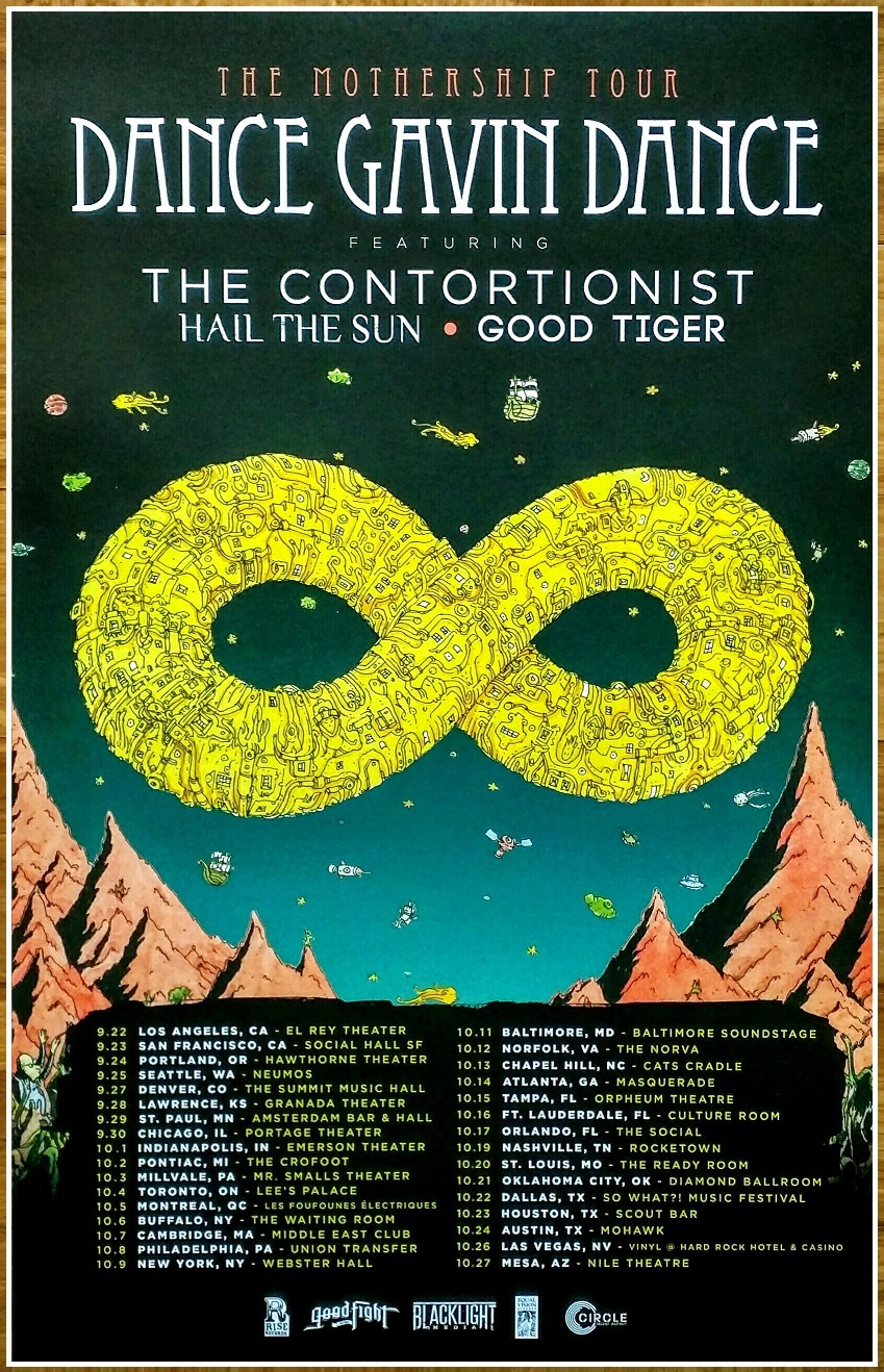 DANCE GAVIN DANCE The Mothership Tour Ltd Ed RARE Poster +BONUS Rock ...