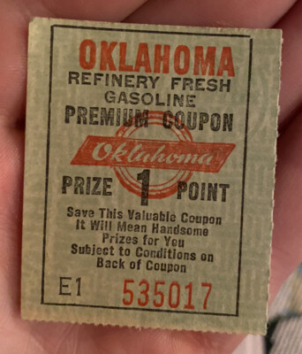 Oklahoma Gasoline Service Station Coupon - Esso Standard Oil Refinery ...