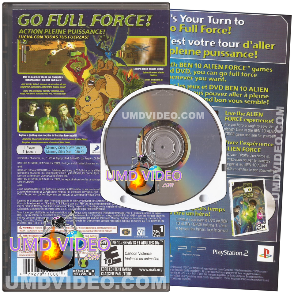 PSP UMD Game - Ben 10 - Alien Force | eBay