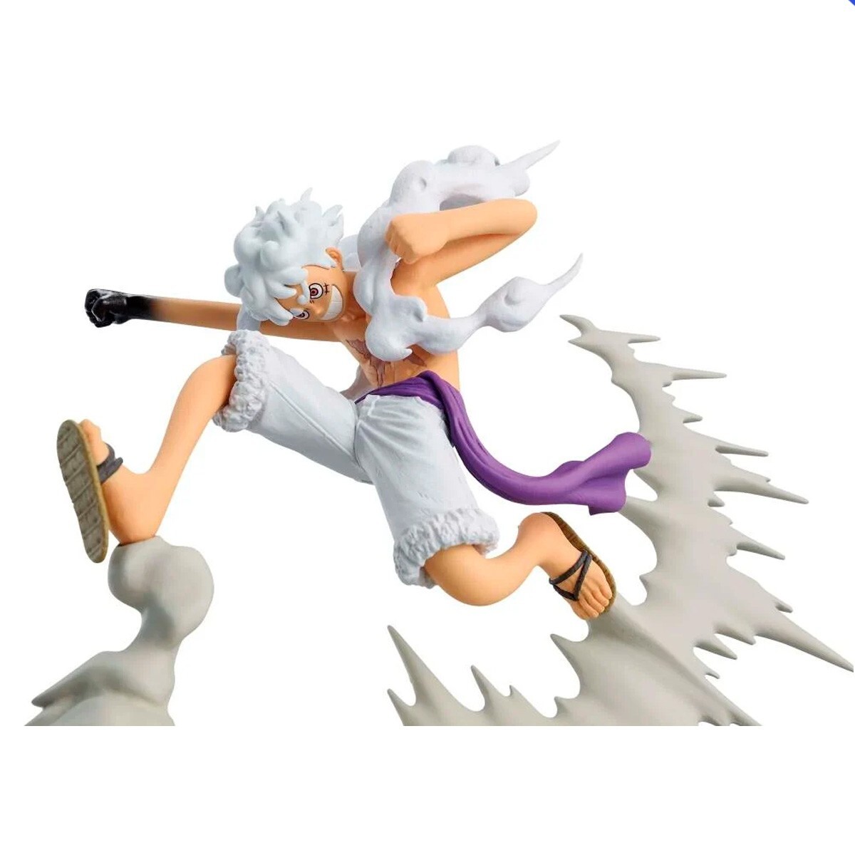 BANDAI One Piece Figure Monkey D Luffy Gear 5 Rob Lucci Set Senkou ...