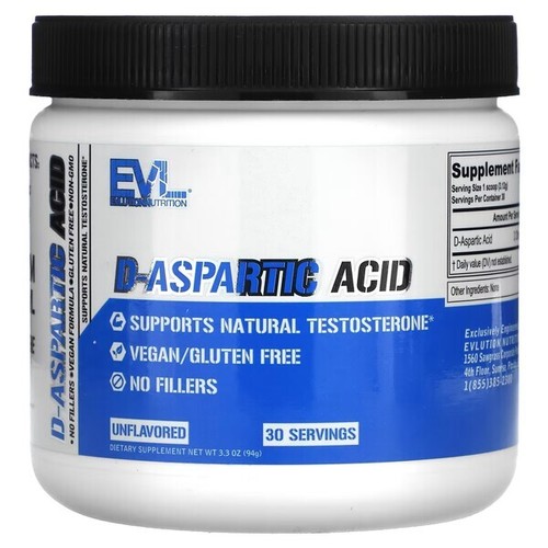 EVLution Nutrition D-Aspartic Acid - 94g 818901027022| eBay