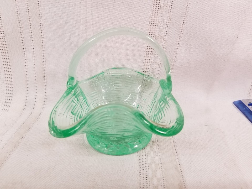 Small Depression Glass Basket Weave Pattern 3 Inches | eBay