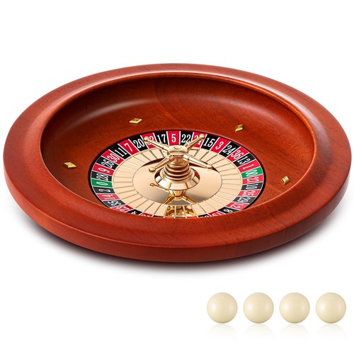Wooden Roulette Wheel 11 Inch Solid Wood Casino Roulette Wheels with 4 ...