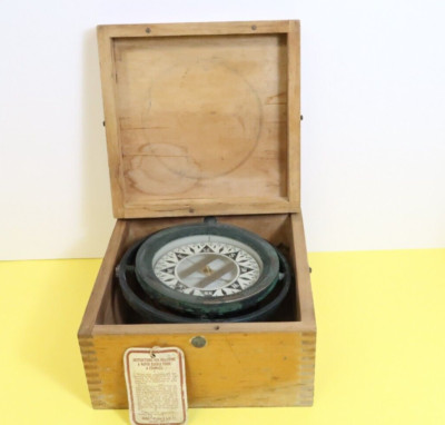 Compasses - Ship Compass In Wood