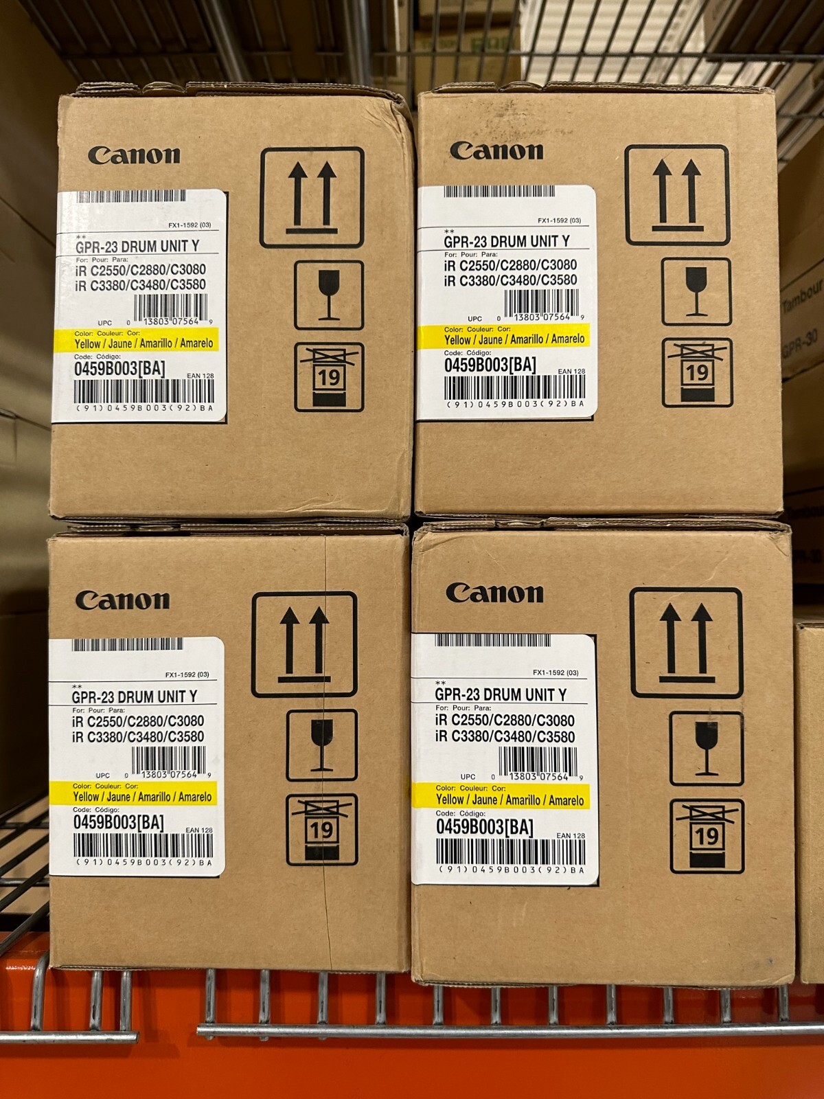 CANON GENUINE 0459B003BA GPR23 DRUM UNIT Y YELLOW IMAGERUNNER C2880 ...