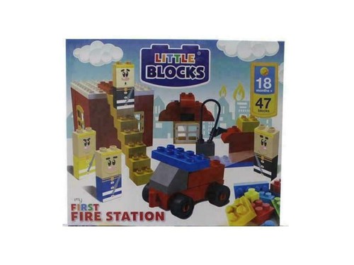 Little Blocks My First Fire Station - 47 Blocks 18 Months+ 5015934093610 | eBay