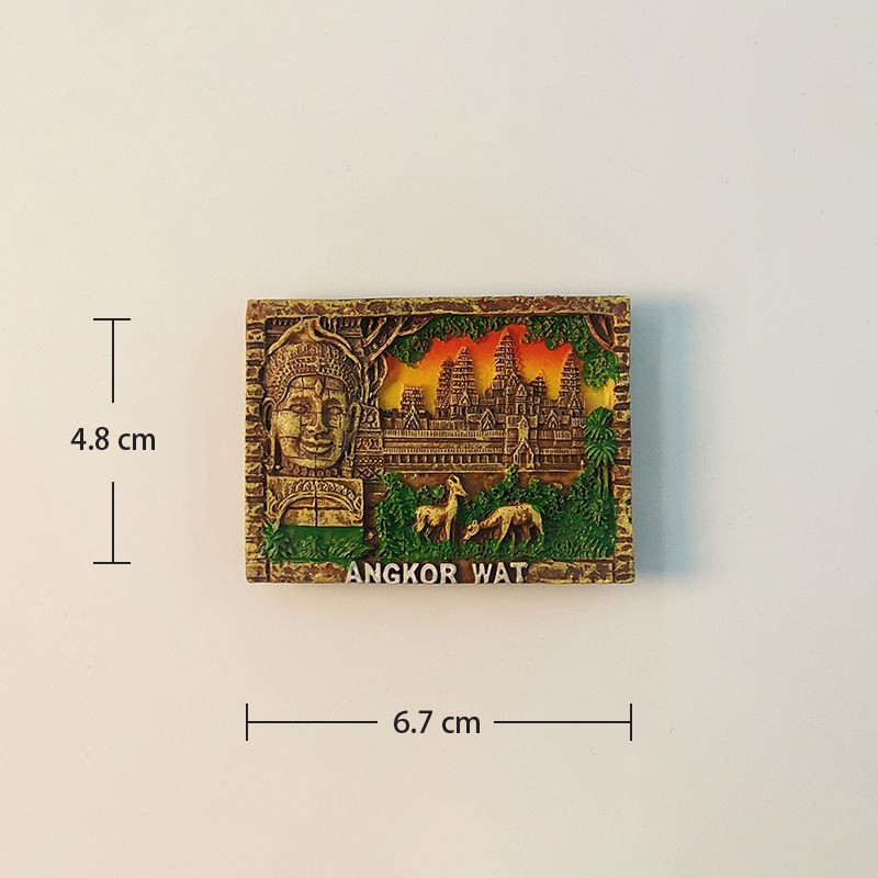 Angkor Wat Fridge Magnet Refrigerator Sticker Home Decor Resin Cambodia ...