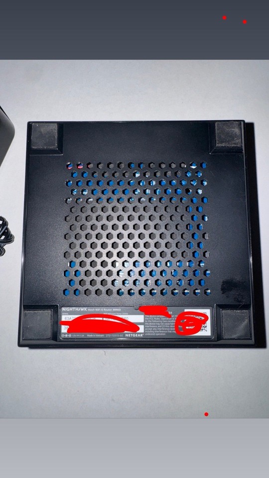 Netgear Nighthawk MR60 Mesh Wi-Fi 6 Router Dual-Band - Black | eBay