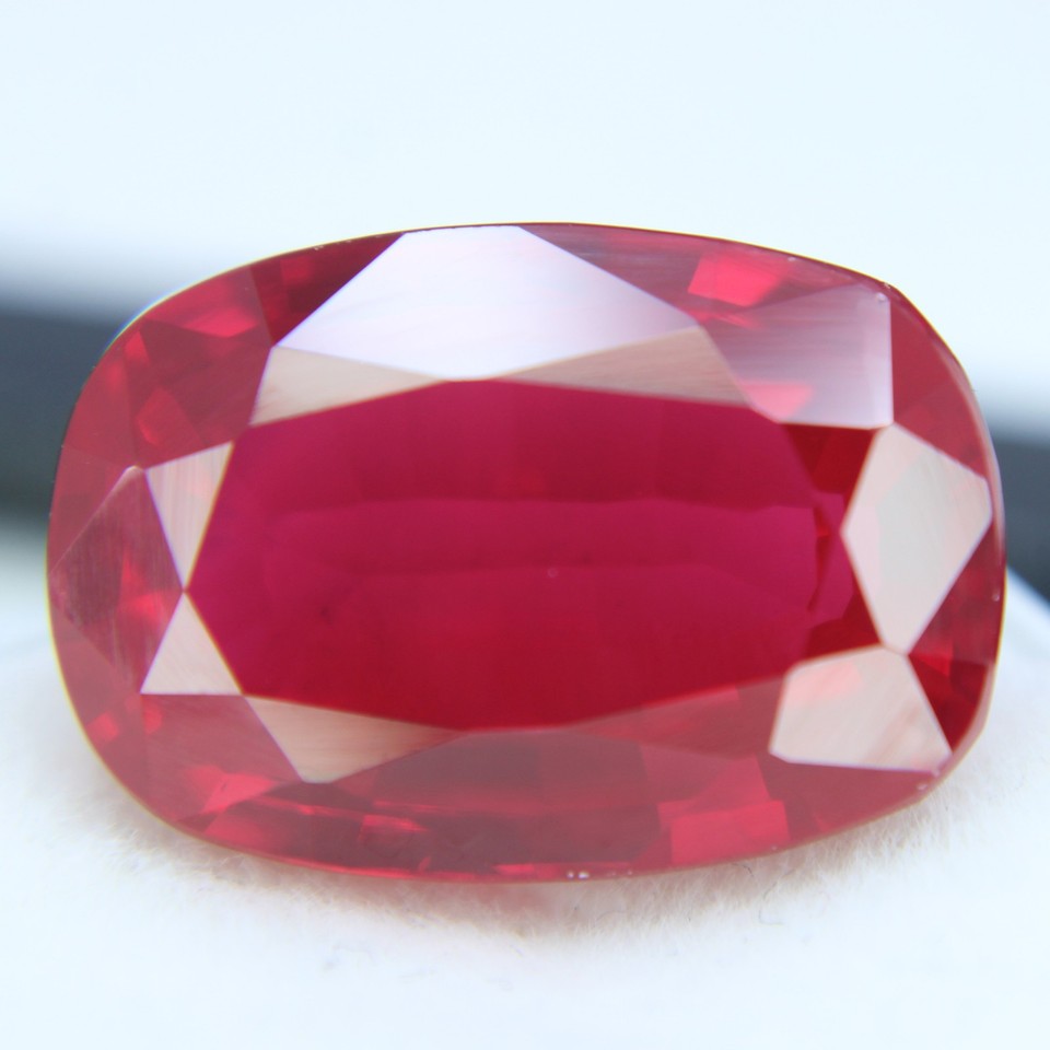 18.40 Ct Certified Natural Ruby Red Eye Clear Cushion Shape Loose ...