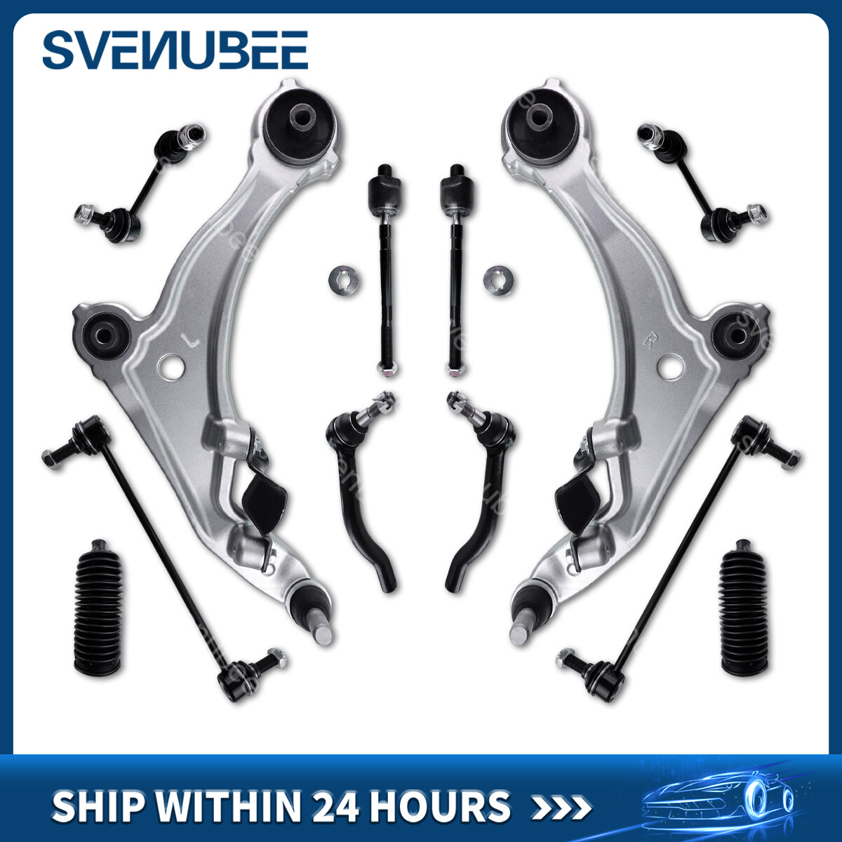 12pc Suspension KitControl Arm Tierod Front Rear Sway Bar Link for 09 ...