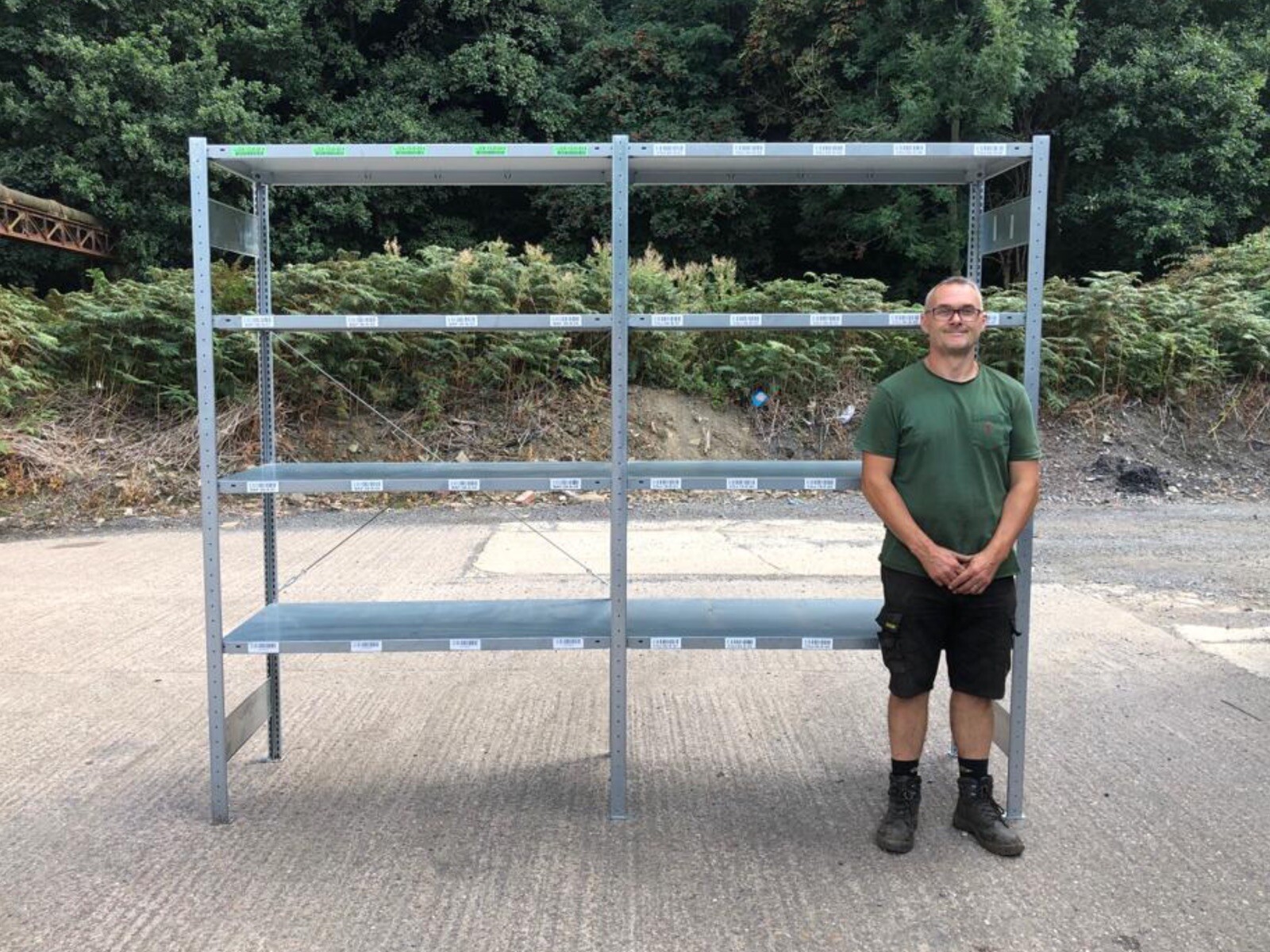 Meta Steel Galvanised Shelving Garage Workshop Warehouse Shop Shed Self ...