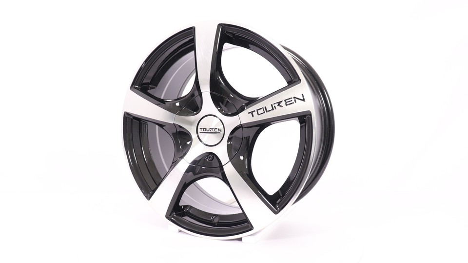 Touren TR9 Black with Machined Face and Lip 16x7 5x112 +42 Wheel Single ...