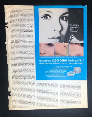vintage 1970s mag print ad ICE-O-DERM Medicated Ice make-up | eBay