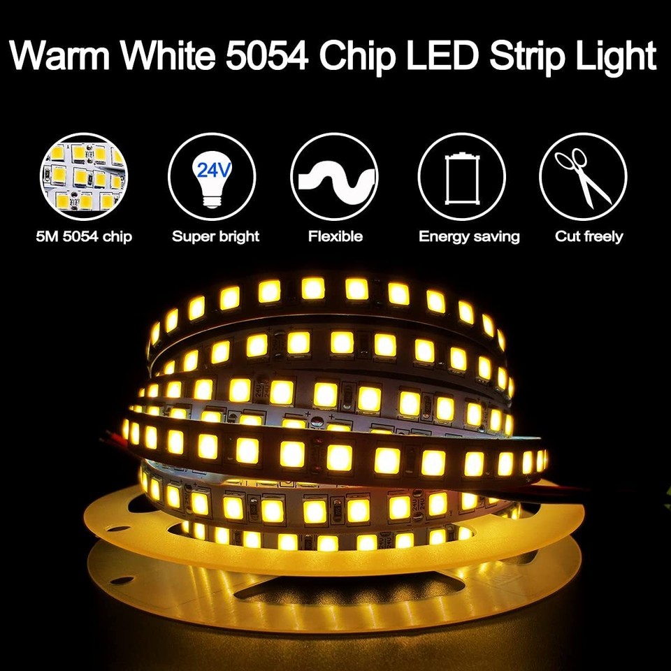 5M 24V LED Strip Lights 3000K 4000K 6000K LED Light Strips SMD 5054 ...