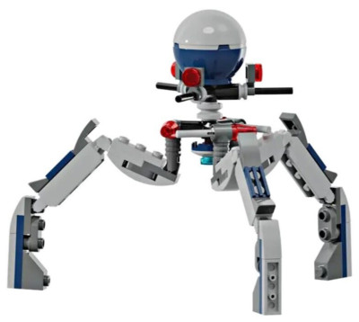 NEW Lego Star Wars ARMY TRI DROID Figure with 3 Flick Fire Shooter ...